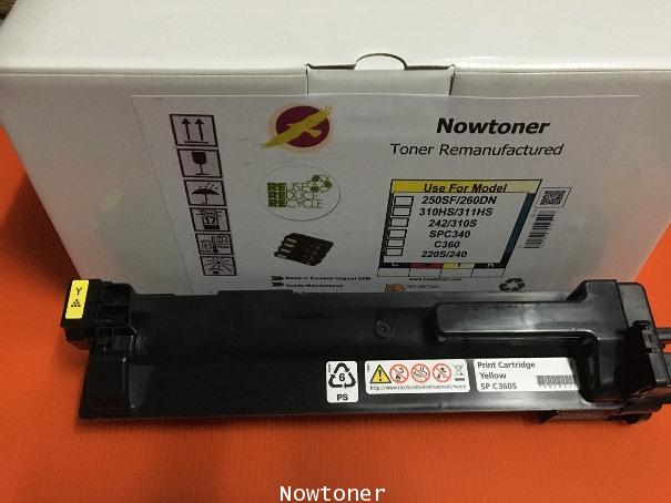 หมึกเทียบเท่า สีเหลือง สำหรับ RICOH SPC360HE เครื่องรุ่น SPC360DNw ...