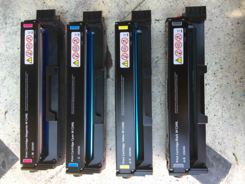 จำหน่ายหมึกเทียบ ริโก้ MC240L PC200W และ MC240FW หมึกครบชุด C M Y K ...