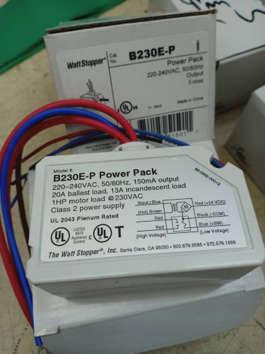 THE WATT STOPPER B230E-P POWER PACK 220-240VAC 50/60HZ 150MA ราคา 1,368 บาท