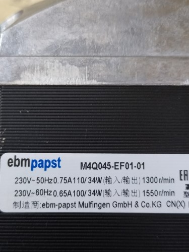 EBMPAPST M4Q045-EF01-01 230V 50-60HZ ราคา 1,296 บาท