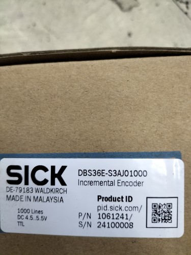 SICK INCREMENTAL ENCODER MODEL: DBS36E-S3AJ01000 ราคา 3,330 บาท