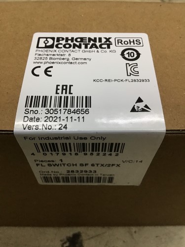PHOENIX CONTACT FL SWITCH SF 6TX/2FX ราคา 27,000 บาท