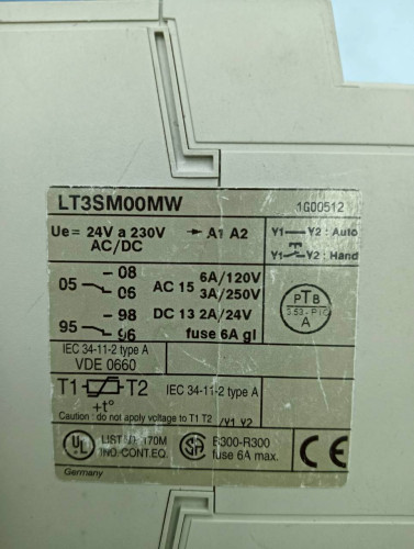 SCHNEIDER THERMISTOR PROTECTION UNIT TESYS MODEL: LT3SM00MW 250V ราคา ...