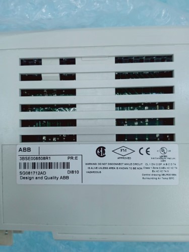 ABB MODEL: DI810 CARD DIGITAL INPUT 24VDC (QCS) PART NO. 3BSE008508R1 ราคา 9,000.00 บาท