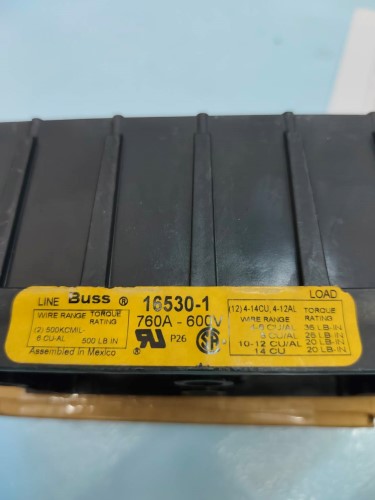 EATON BUSSMANN 16530-1 760A-600V SERIES POWER DISTRIBUTION BLOCK ราคา ...
