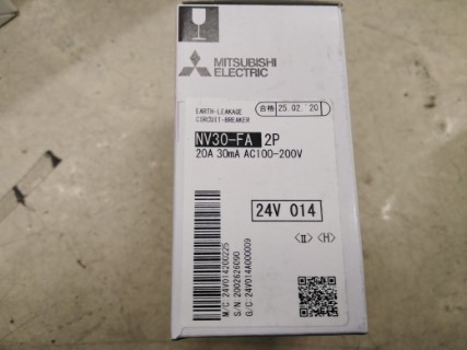 MITSUBISHI NV30-FA 2P 20A 100-200V 30MA W ราคา 2795 บาท