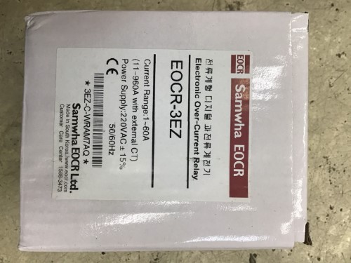 SAMWHA EOCR EOCR-3EZ-220 0.5-60A 220VAC ราคา 5,800 บาท