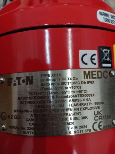 EATON MEDC BEACON EX MODEL: XB15 P/N:XB15B0241506RWBNR 24VDC RED ราคา ...