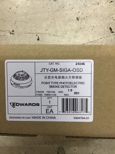 SMOKE DETECTOR JTY-GM-SIGA-OSD ราคา 2,300 บาท