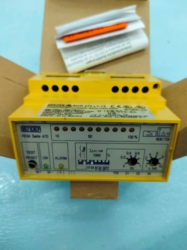 BENDER RESIDUAL CURRENT MONITOR MODEL: RCM470LY-13 90-132VAC 2.3VA ...