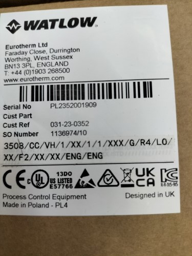 WATLOW EUROTHERM TEMPERATURE CONTROLLER 3508 ราคา 42,120 บาท