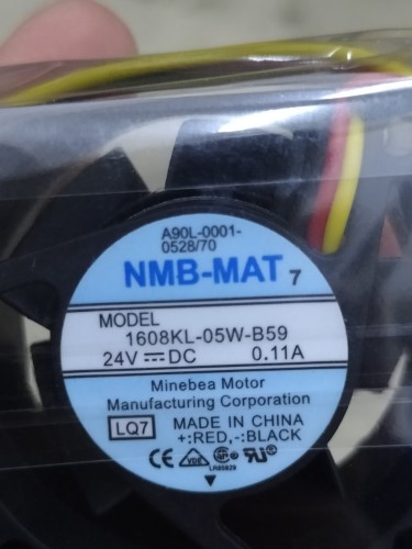NMB-MAT FAN MODEL: 1608KL-05W-B59 24VDC 0.11A ราคา 495 บาท