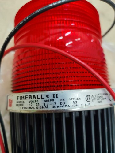 FEDERAL SIGNAL MODEL: FB2PST-012-024R 12-24VDC CURRENT RATING:0.7-1.7AMP COLOUR:RED ราคา 18,000.00 บ