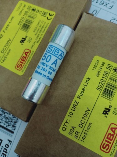 SIBA CERAMIC CARTRIDGE FUSE-LINK 14X51MM. 50A 700V ราคา 790.00 บาท