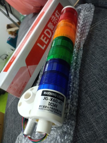 TOWER LIGHT MODEL:JG-X60-4T DC24V ไฟสัญญาณเตือน 4สี สีแดง,สีเหลือง,สี ...