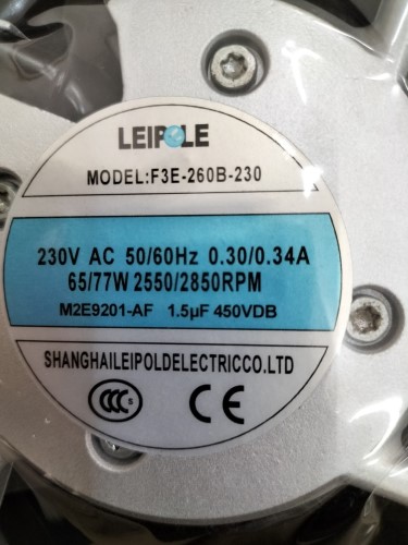 LEIPOLE F3E-260B-230 230VAC ราคา 2,160 บาท