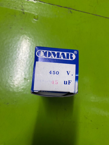 COMER MOTOR RUN CAPACITOR 450V 45UF ราคา 5 บาท