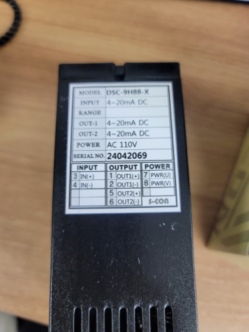 S-CON MODEL:DSC-9H88-X AC110V 4-20mA DC MADE IN KOREA ราคา 13,356 บาท