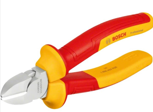 Bosch : VDE Diagonal Side Cutter 160mmคีมตัดปากเฉียงกันไฟ VDE 160 มม. ...