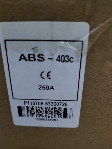 LS METASOL MODEL: ABS-403C MCCB 250AMP 3P ราคา 6,240 บาท