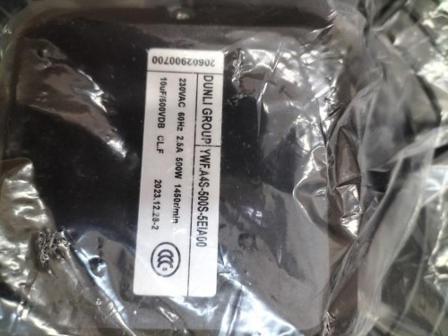 DUNLI GROUP FAN MODEL: YWFA4S-500S-5EIA00 230VAC 60HZ 2.5A 500W ราคา ...