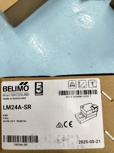 BELIMO DAMPER ACTUATOR MODEL: LM24A-SR AC/DC24V 50/60HZ ราคา 4,290.00 บาท