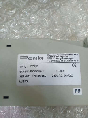 MKS INSTRUMENTS CONTROL RELAY MODEL: DZ252 230VAC/24VDC ราคา 28,000 บาท