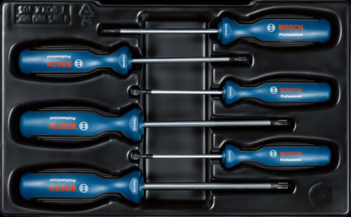 Bosch : 6pc TX screwdriver setชุดไขควง TX 6 ชิ้น 1600A01V09 6pc TX ...