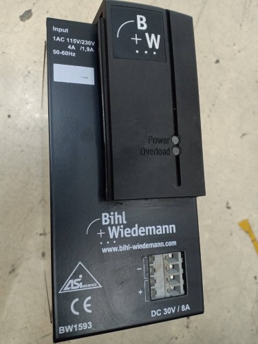 BIHL WIEDEMANN MODEL: BW1593 30VDC 8A POWER SUPPLY FOR ASI ราคา 21,000 บาท