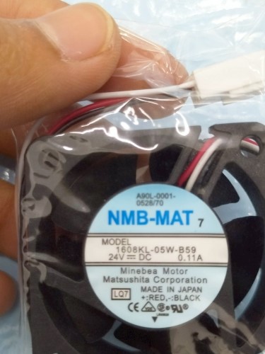 NMB-MAT FAN MODEL: 1608KL-05W-B59 24VDC 0.11A ราคา 495.00 บาท