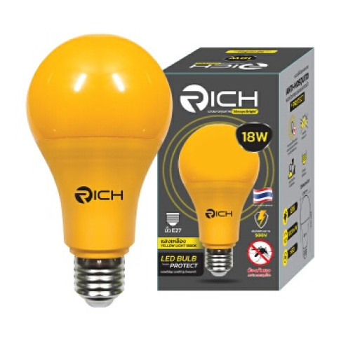 RICH LED BULB ANTI-MOSQUITO MODEL PROTECT หลอดไล่ยุงและแมลง LED BULB ...