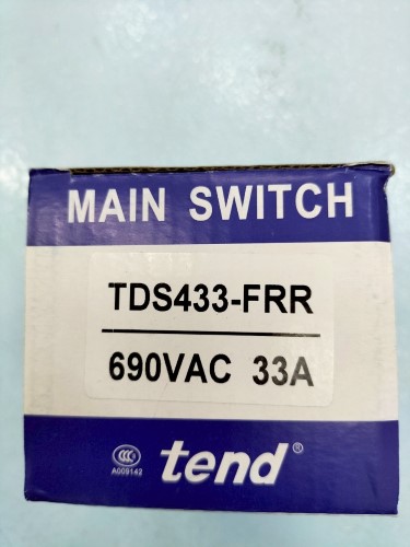 TRND MAIN SWITCH MODEL: TDS433-FRR 690VAC 33A ราคา 1,250.00 บาท