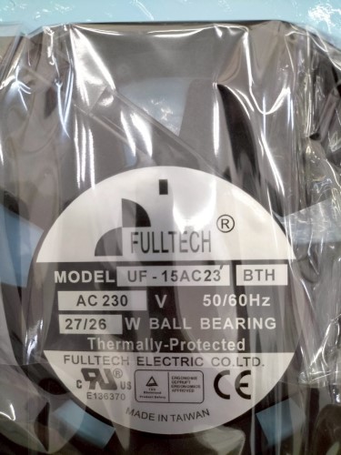 FULLTECH FAN MODEL: UF-15AC23BTH AC230V 27/26W ราคา 1,300.00 บาท