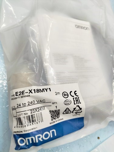 OMRON PROXIMITY SENSOR MODEL: E2E-X18MY1 2M ราคา 1,930.00 บาท
