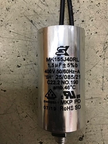 CAPACITOR MK155J40RL 1.5UF+-5% 400V ราคา 1,900 บาท