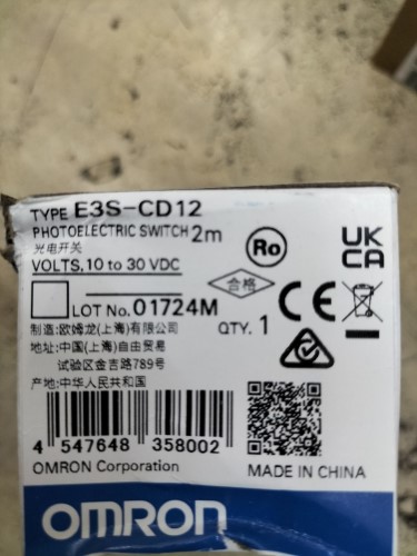 OMRON E3S-CD12 2M ราคา 4,524 บาท