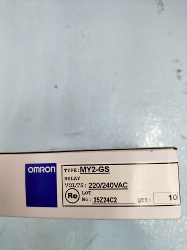 OMRON RELAY MODEL: MY2-GS AC220/240V ราคา 98.00 บาท