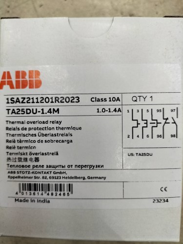 ABB TA25DU-1.4M 1.0-1.4A ราคา 970 บาท