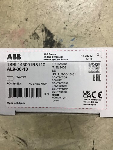 ABB AL9-30-10 24VDC ราคา 4,900 บาท