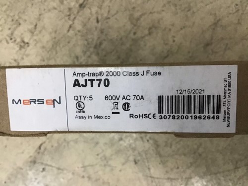MERSEN FUSE AJT70 ราคา 3,234 บาท