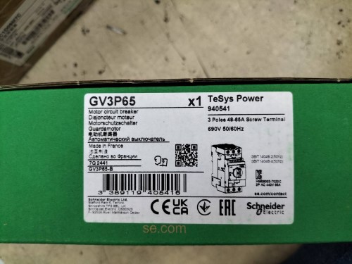 SCHNEIDER GV3-P65 ราคา 3,518 บาท