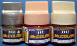 ชาร์ทสี Mr.Color และ Tamiya