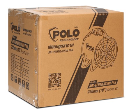 พัดลมอุโมงค์10นิ้ว SHT-25 POLO (เฉพาะตัวเครื่อง)