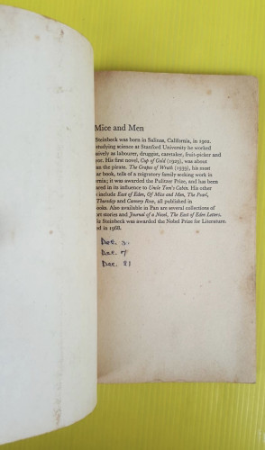 OF MICE AND MEN BY JOHN STEINBECK