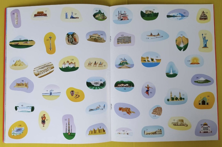 Atlas ot the World Usborne Sticker