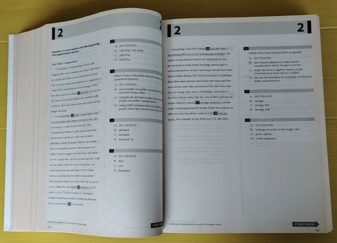 THE OFFICIAL SAT STUDY GUIDE