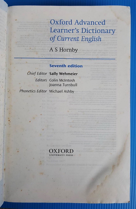 Oxford ADVANCED LEARNER\'S Dictionary