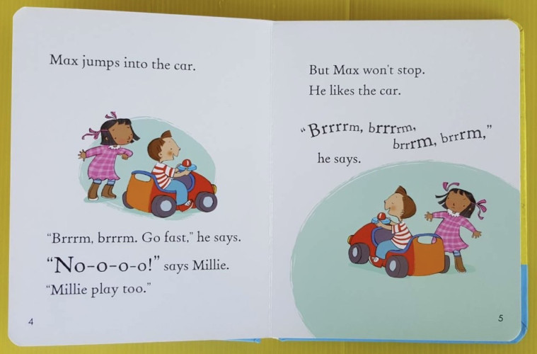Take turns, Max and Millie