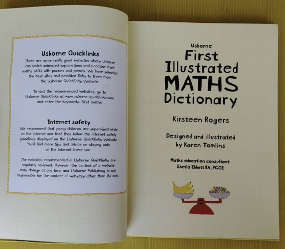 Usborne First Illustrated MATHS Dictionary by Kirsteen Rogers