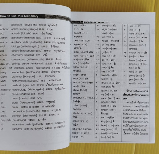 Pocket ENGLISH JAPANESE Thai Dictionary พจนานุกรมอังกฤษ-ญี่ปุ่น-ไทย